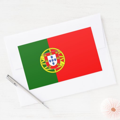 Portugal/Portuguese Flag Rectangular Sticker | Zazzle