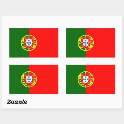 Portugal/Portuguese Flag Rectangular Sticker | Zazzle