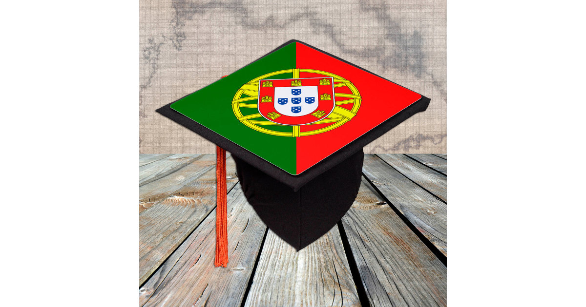Portugal & Portuguese Flag - Students /University Graduation Cap Topper ...
