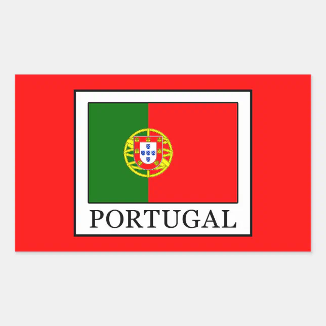 Portugal Rectangular Sticker | Zazzle