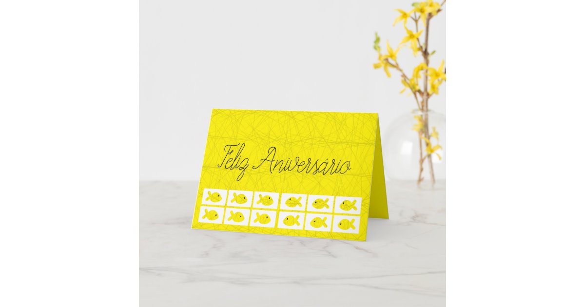 Portuguese Birthday Card | Zazzle