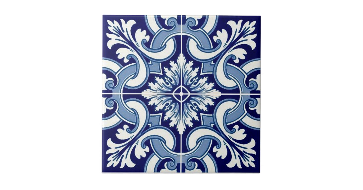 Portuguese blue tile | Zazzle