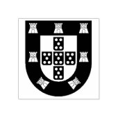Portuguese Crest 2" x 2" Rubber Stamp | Zazzle