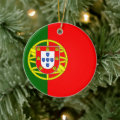 Portuguese flag custom Christmas tree ornament | Zazzle