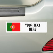 Portuguese flag of Portugal custom bumper stickers | Zazzle
