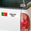 Portuguese flag of Portugal custom bumper stickers | Zazzle