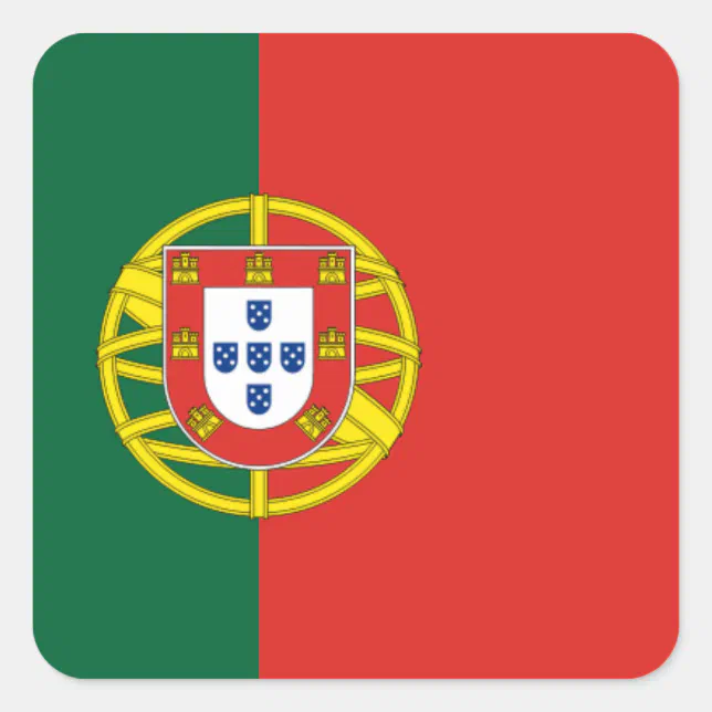 Portuguese flag sticker | Zazzle