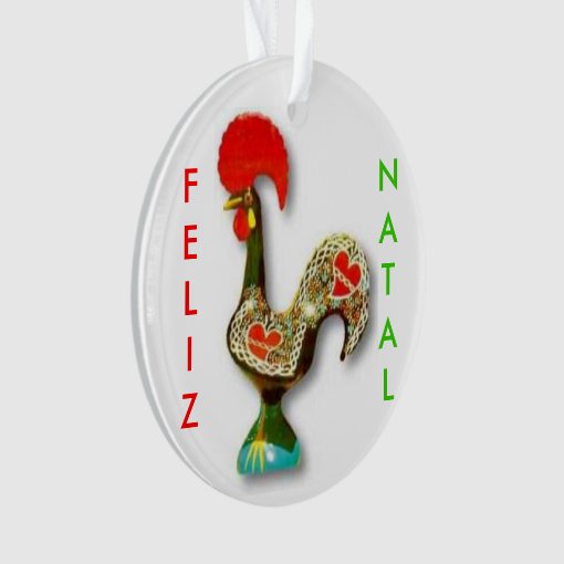 Portuguese Rooster Christmas Ornament | Zazzle