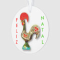 Portuguese Rooster Christmas Ornament | Zazzle