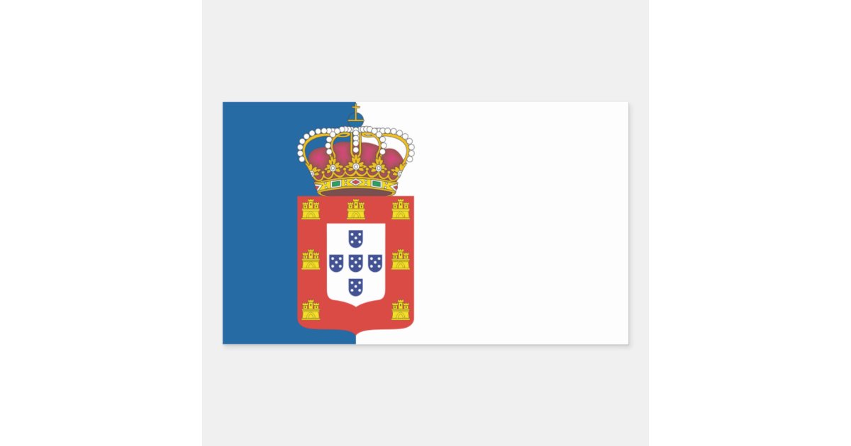 Portuguese Royal Flag Sticker | Zazzle