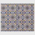 Portuguese tile pattern wrapping paper | Zazzle
