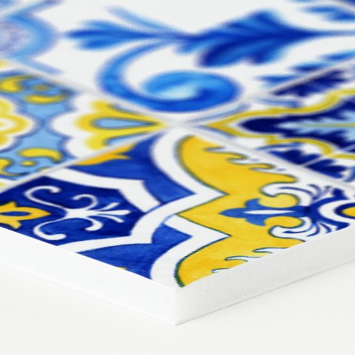 Portuguese Tiles 12-Table Wedding Seating Foam Board | Zazzle