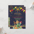 Posada Navidena Fiesta Cactus Christmas Party Invitation | Zazzle