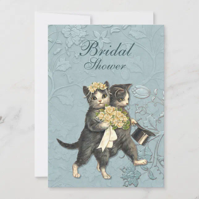 Posh Cats Bridal Shower Invitation | Zazzle