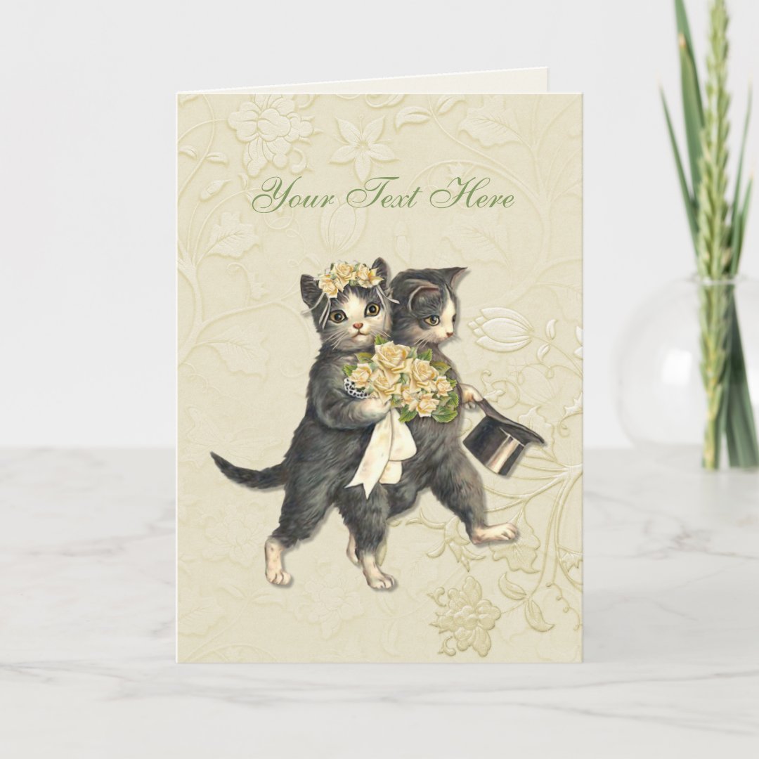 Posh Cats Wedding Announcement | Zazzle