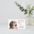 Posh Dog Grooming Appointment Reminder Card | Zazzle