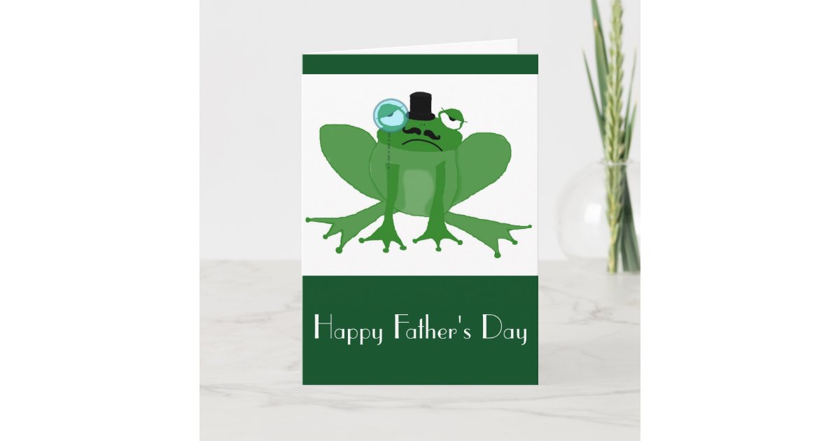 Posh Frog Father's Day Card | Zazzle