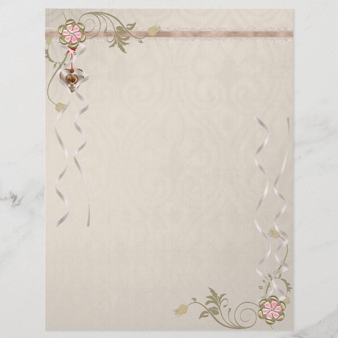 Posh Papers Letterhead | Zazzle