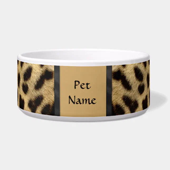 Posh Pet Cheetah Pattern - Customize Bowl | Zazzle
