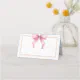 Posh Pink Coquette Bow Food Label or Place Card | Zazzle