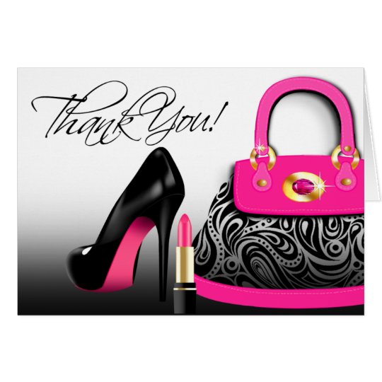 Posh Purse Thank You Note Card | Zazzle.com