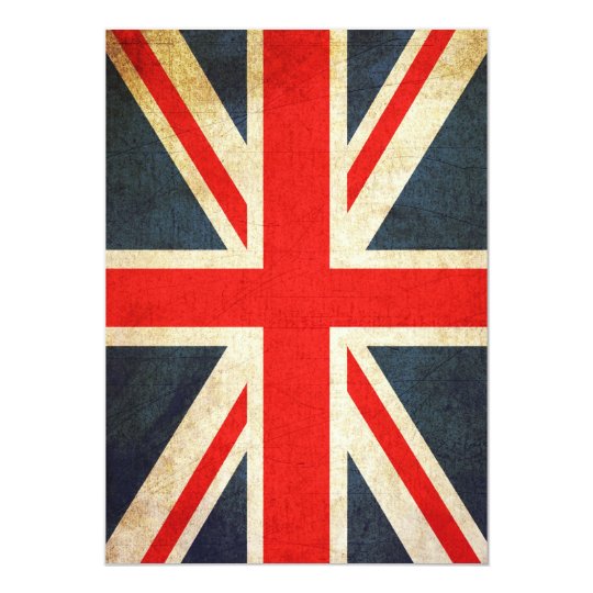 Posh Union Jack Custom Invitation (Vertical) | Zazzle.com