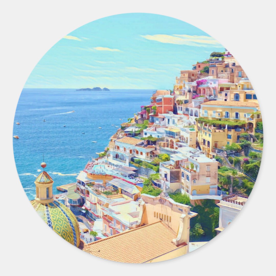 Positano Italy Stickers | Zazzle