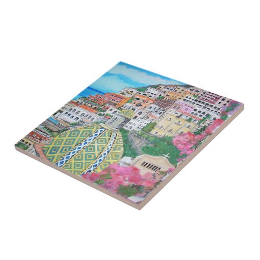 Positano, Italy tile | Zazzle