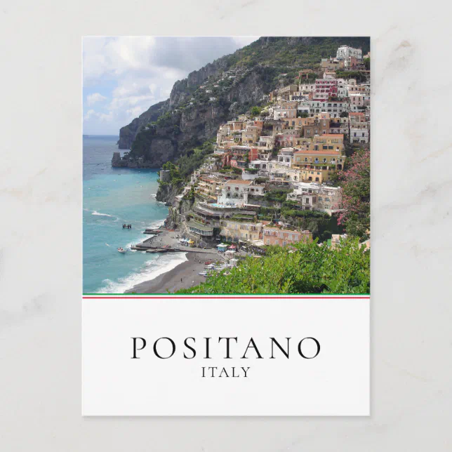 Positano town at the Amalfi coast in Italy Postcard | Zazzle