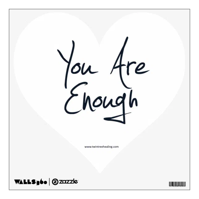 Positive Affirmation Wall Decal - You Are Enough | Zazzle