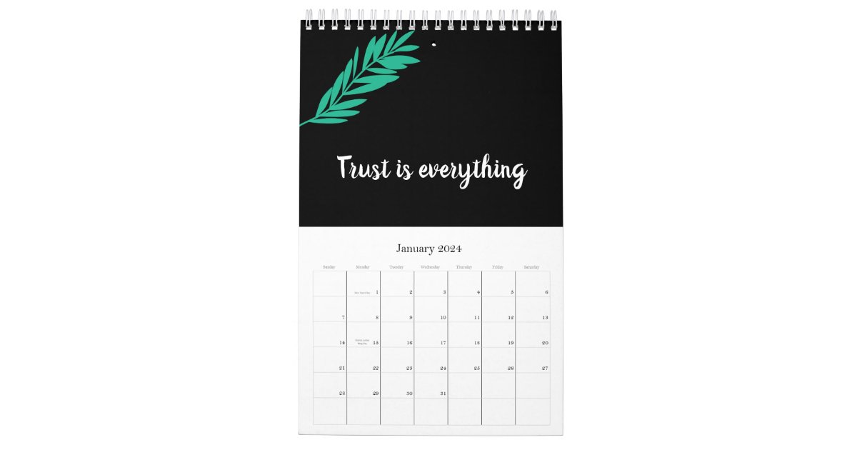 Positive affirmations Calendar 2023 | Zazzle