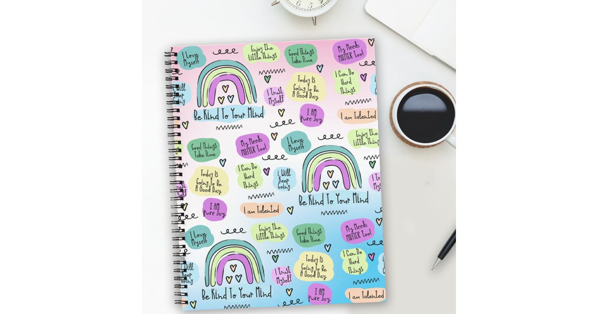 Positive Affirmations Notebook | Zazzle
