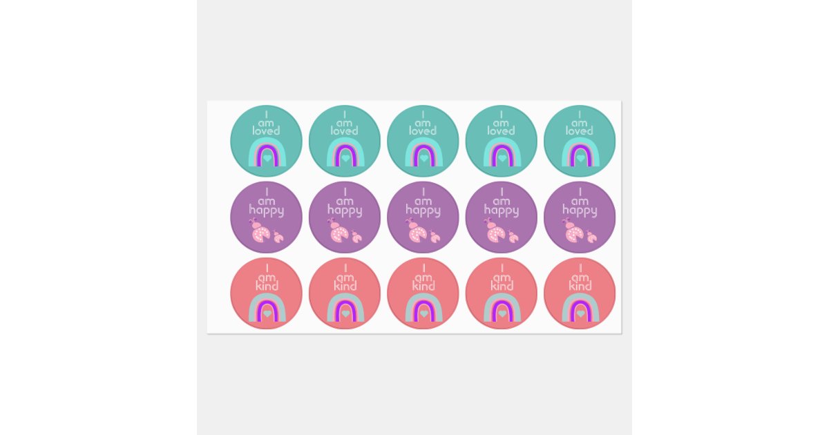 Positive affirmations stickers | Zazzle