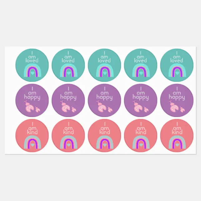 Positive affirmations stickers | Zazzle