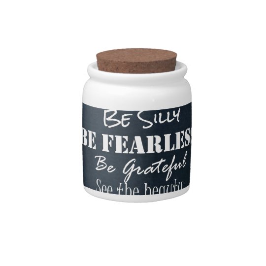 Positive Attitude Affirmations Quotes Candy Jar | Zazzle.com