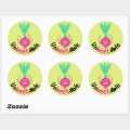 Positive Beet Pun - Unbeetable Classic Round Sticker | Zazzle