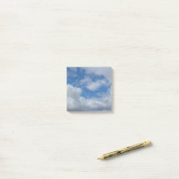 Positive Blue Sky Post-it Notes | Zazzle