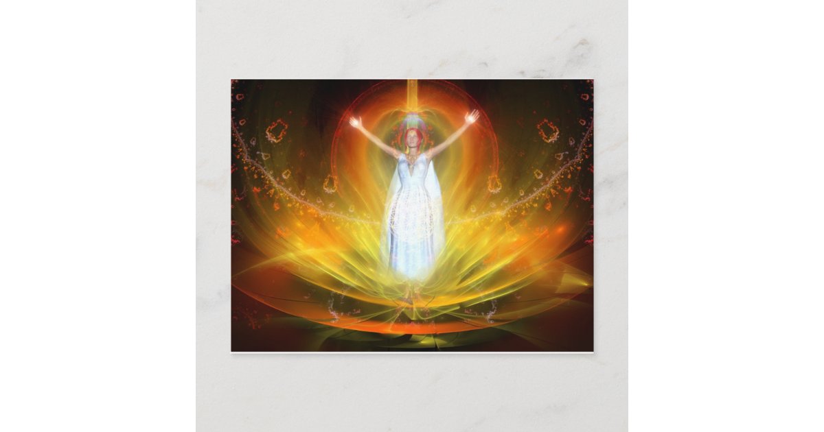 Positive Energy Goddess Postcard | Zazzle