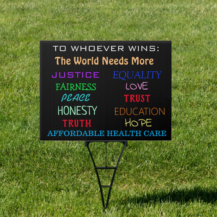 Positive Message Hope Equality Sign | Zazzle