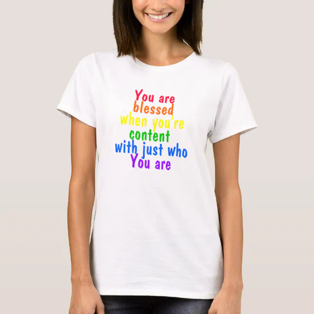 Positive Messages T-Shirts | Zazzle