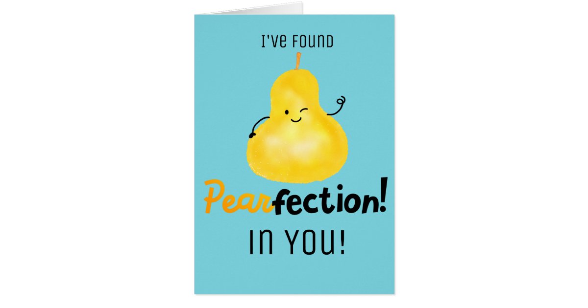 Positive Pear Pun - Pearfection | Zazzle