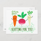 Positive Root Pun - Rooting for you Postcard | Zazzle