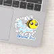 Positive Thinking Bee Positive Cute Bee Sticker | Zazzle