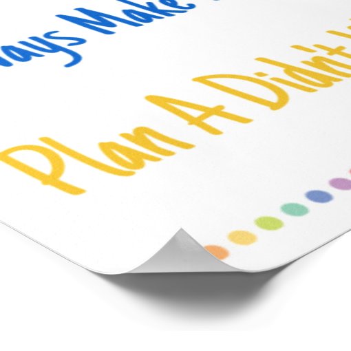 Positive Thinking Classroom Poster | Zazzle