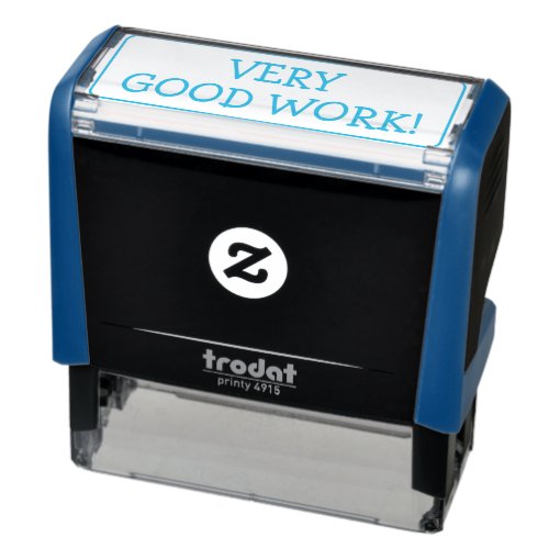 Positive "VERY GOOD WORK!" Teacher Rubber Stamp | Zazzle