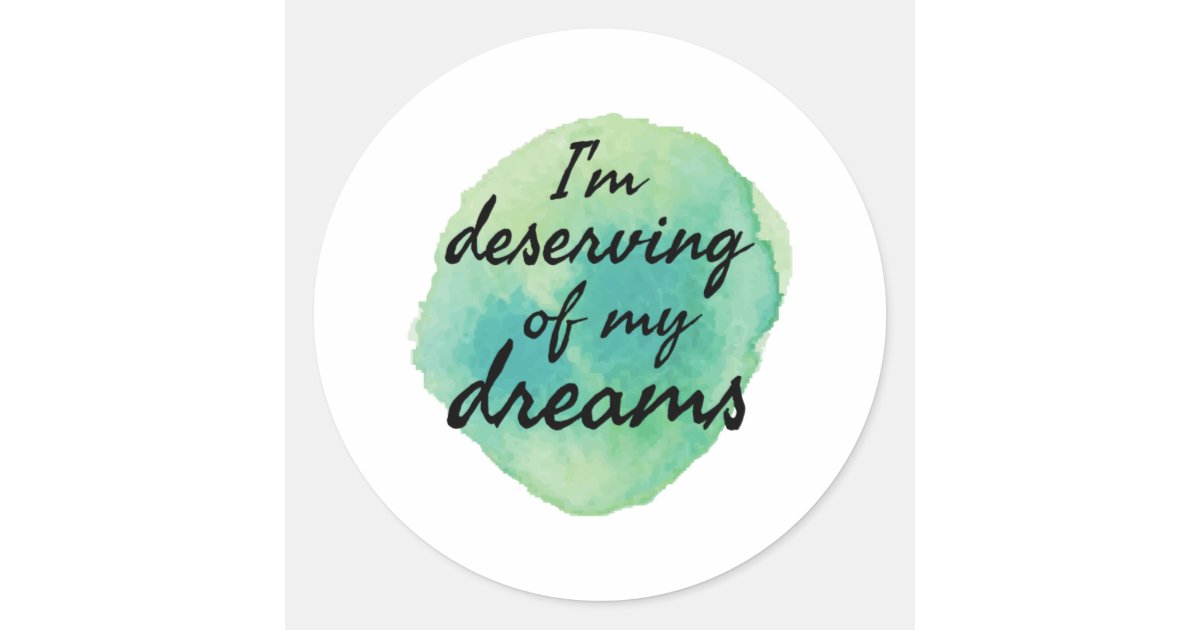 positive vibes for self acceptance classic round sticker | Zazzle