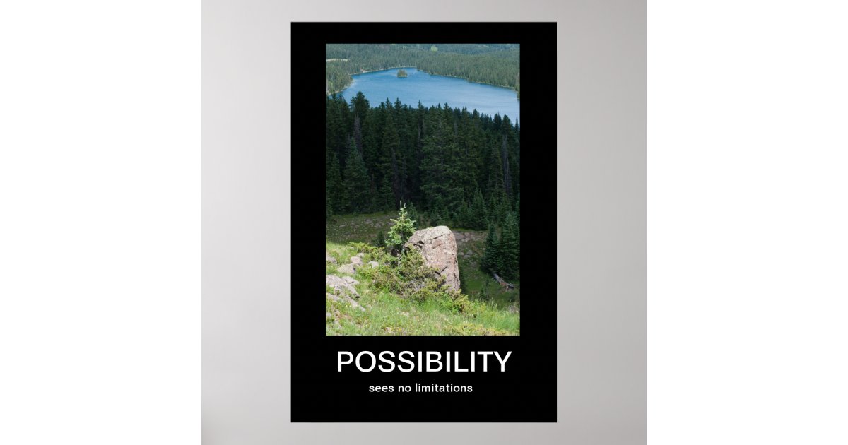 Possibility Demotivational Poster | Zazzle