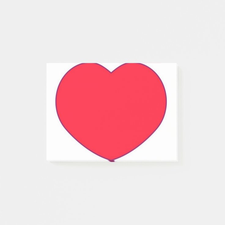 Post Heart Post-it Notes | Zazzle