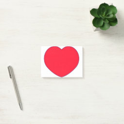 Post Heart Post-it Notes | Zazzle