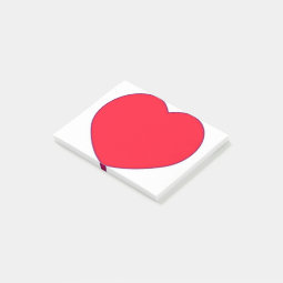 Post Heart Post-it Notes | Zazzle